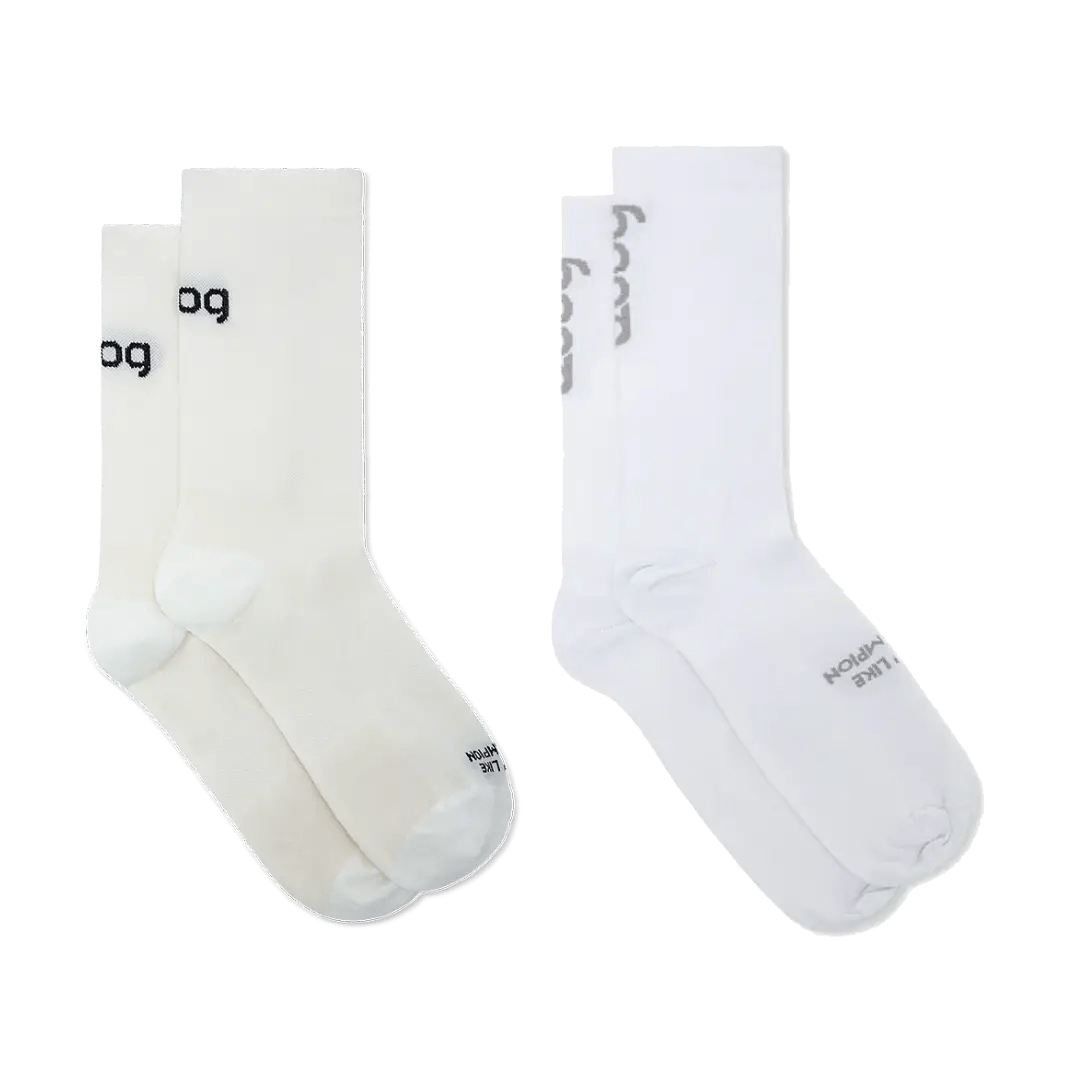 UDOG White Socks Bundle | Two-Pair Cycling Sock Set